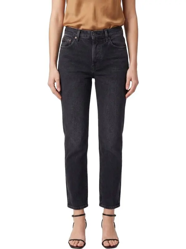 Saint Laurent Ash Straight Denim Jeans - Black