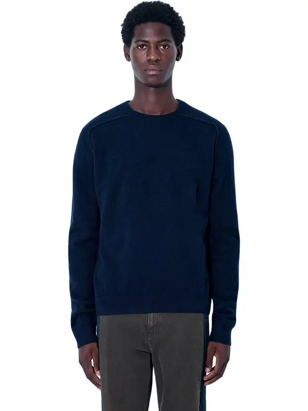 MAISON MARGIELA Wool Crewneck Sweater - Blue