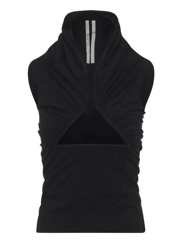 Rick Owens Prong Ss Top - Black