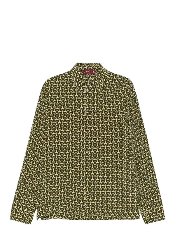 Gucci Classic Skinny `horsebit` Shirt - Multicolor