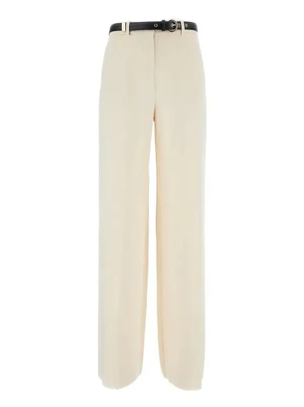 Max Mara Straight Trousers - Cream