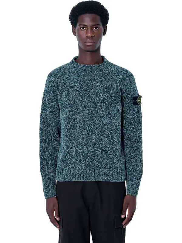 Stone Island Knitted Crewneck Sweater - Green