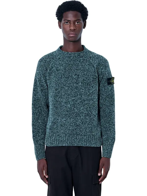 Stone Island Knitted Crewneck Sweater - Green