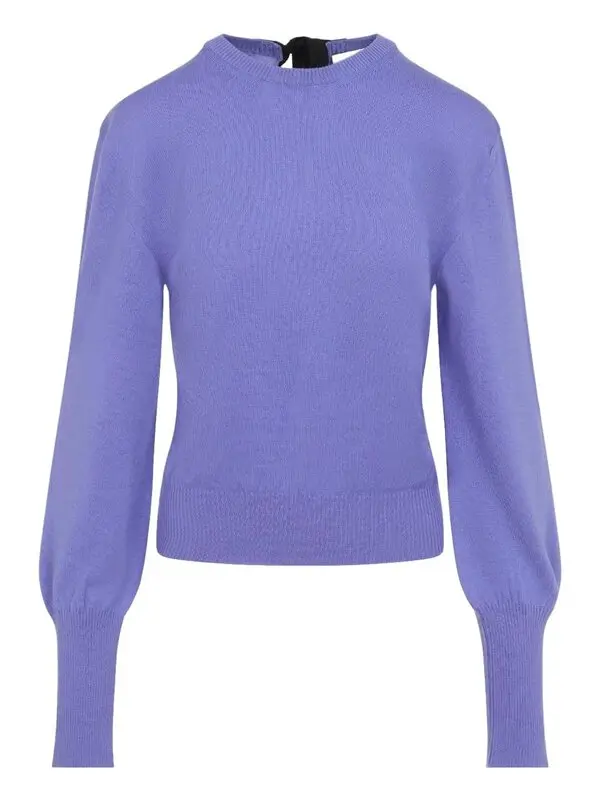 LANVIN Gros Grain Detail Jumper - Blue