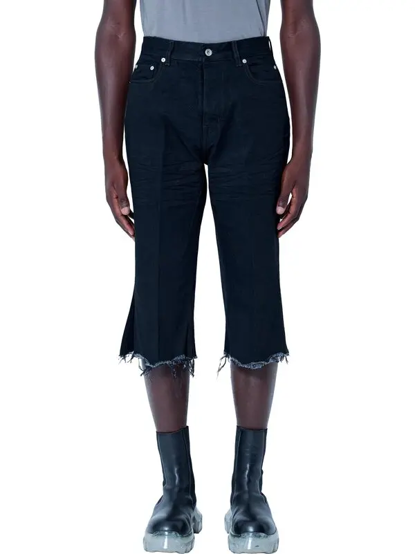 Rick Owens Bolan Cutoffs Jeans - Black