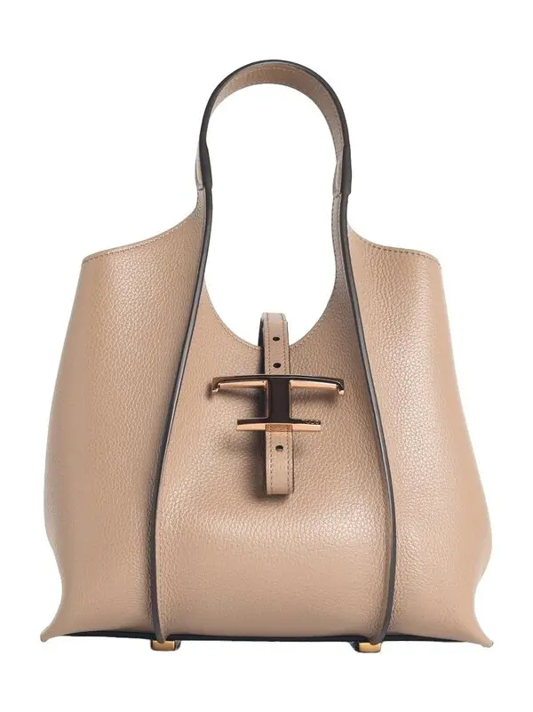 TOD'S T Timeless Mini Shopping Bag - Cream