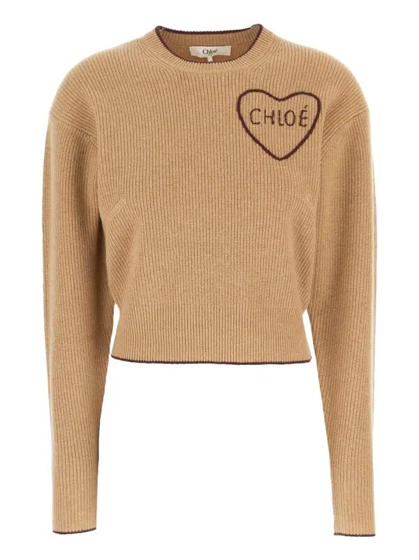 Chloé Ribbed Knit Pullover - Multicolor