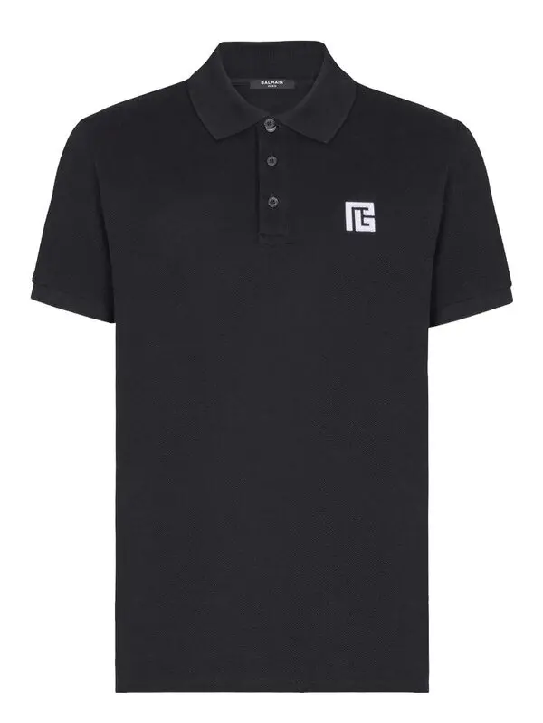 Balmain Polo Shirts - Black