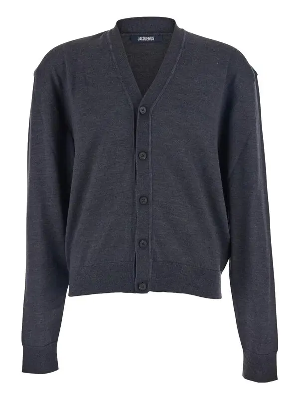 Jacquemus Cotton V-neck Cardigan - Multicolor