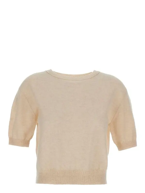 LISA YANG Cashmere Short Sleeve Genevra Top - Multicolor
