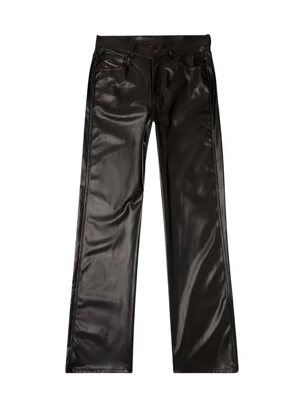 DIESEL® Faux Leather Trousers - Multicolor