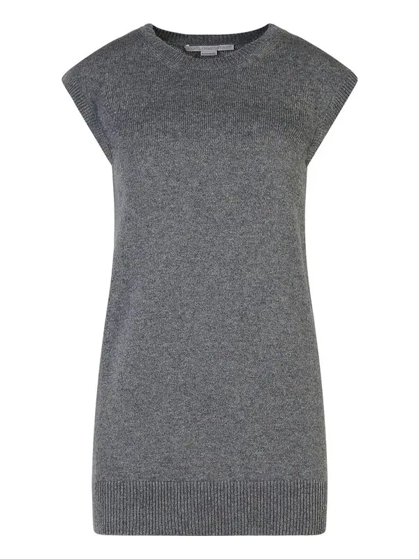 Stella McCartney Sleeveless Cashmere Sweater - Gray