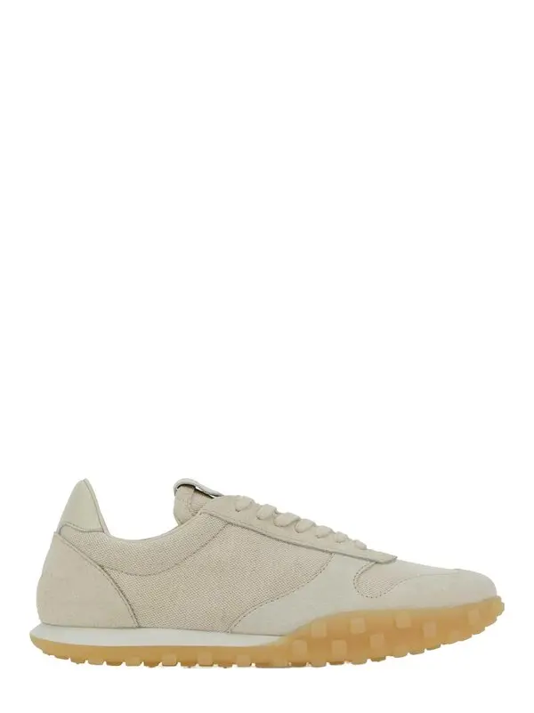 JIL SANDER Canvas And Suede Moon Sneakers - Brown