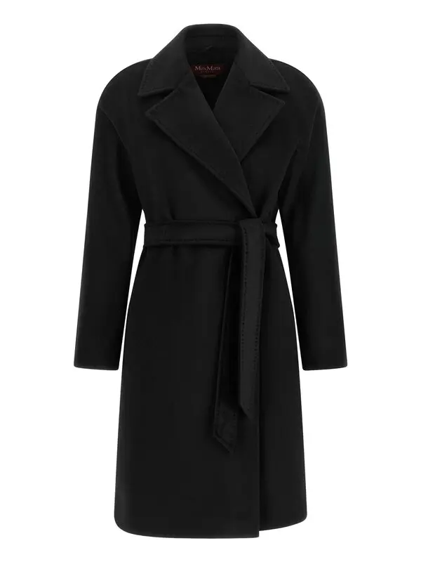 Max Mara Wool Robe Coat - Black