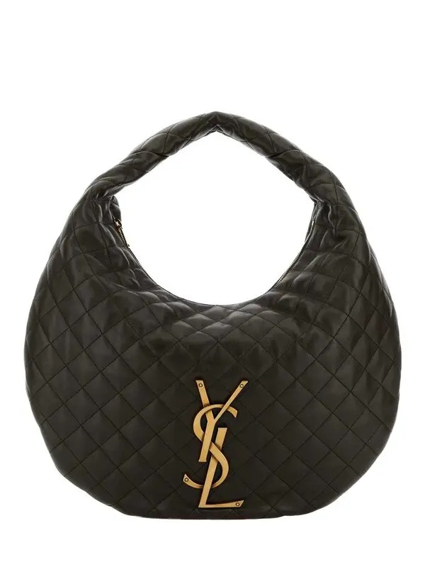 Saint Laurent Mud Nappa Leather Icare Shoulder Bag - Brown