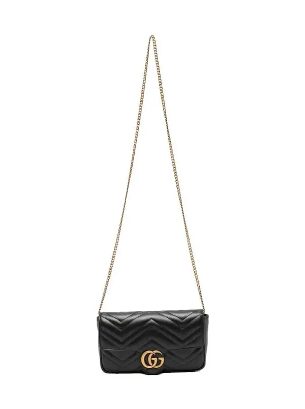 Gucci Matelassé Leather Cross-body Bag - Black