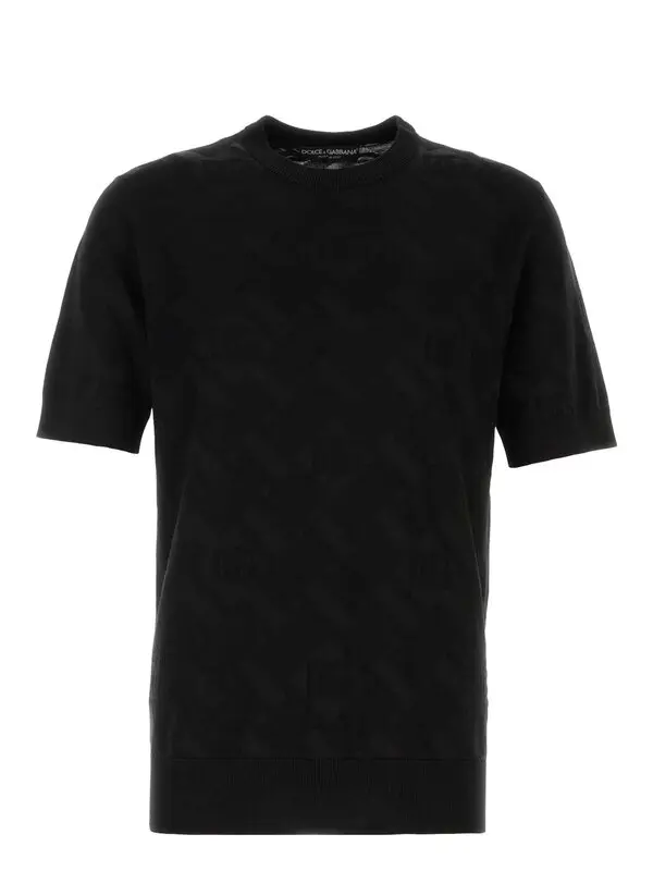 Dolce & Gabbana Silk Sweater - Black