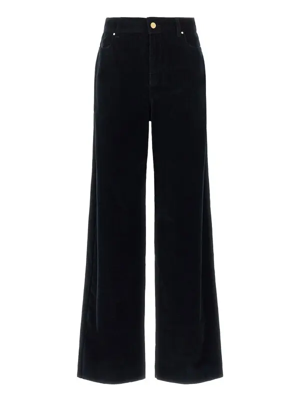 Max Mara Corduroy Palazzo Trousers - Blue