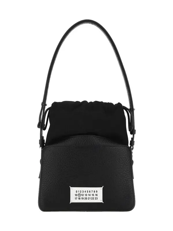 MAISON MARGIELA Leather And Fabric 5ac Bucket Bag - Black