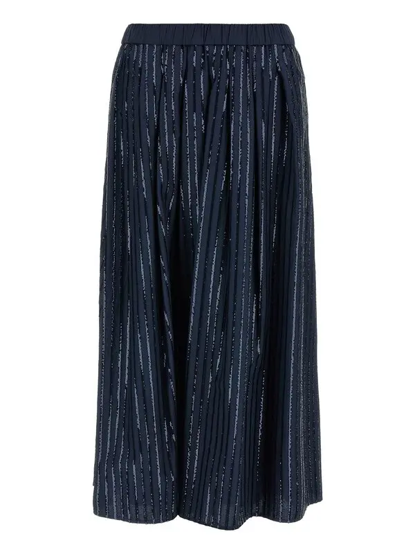 Max Mara Sequin Skirt - Blue