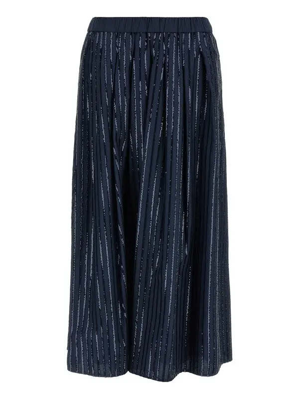 Max Mara Sequin Skirt - Blue