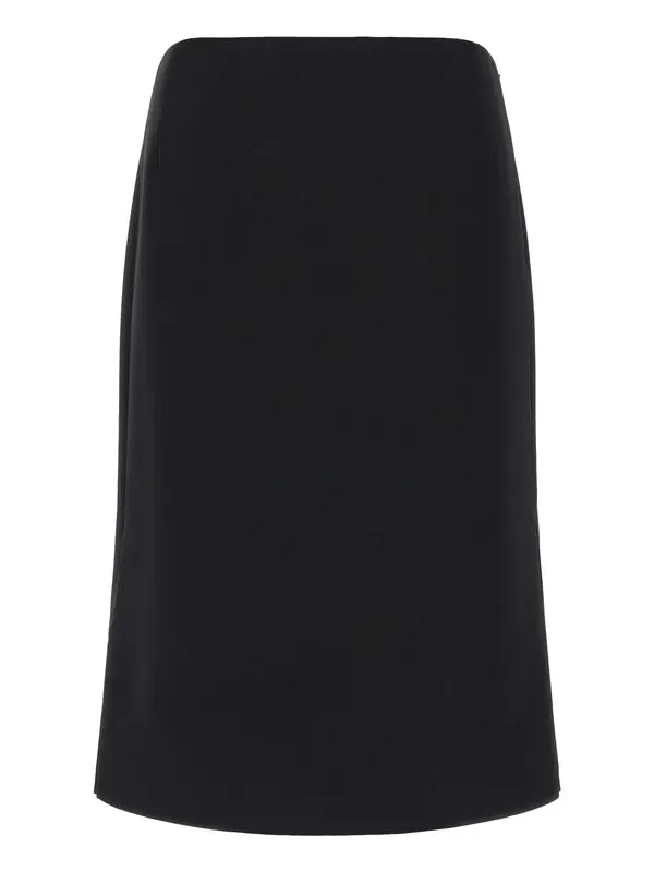 Fendi Skirt With Slits - Black