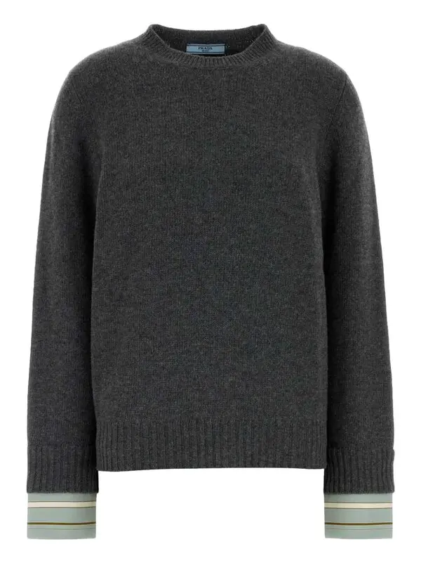 Prada Cashmere-blend Pullover - Gray