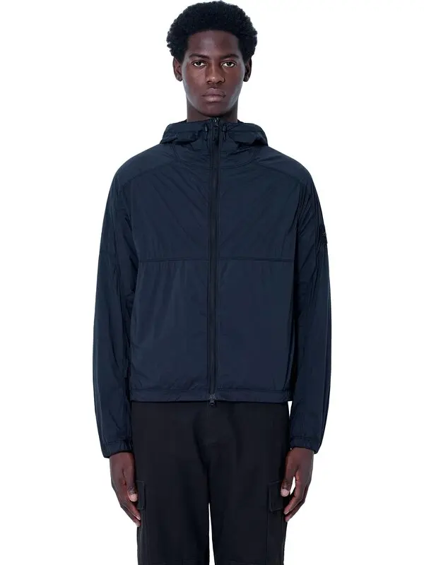Stone Island Hooded Zip Jacket - Blue