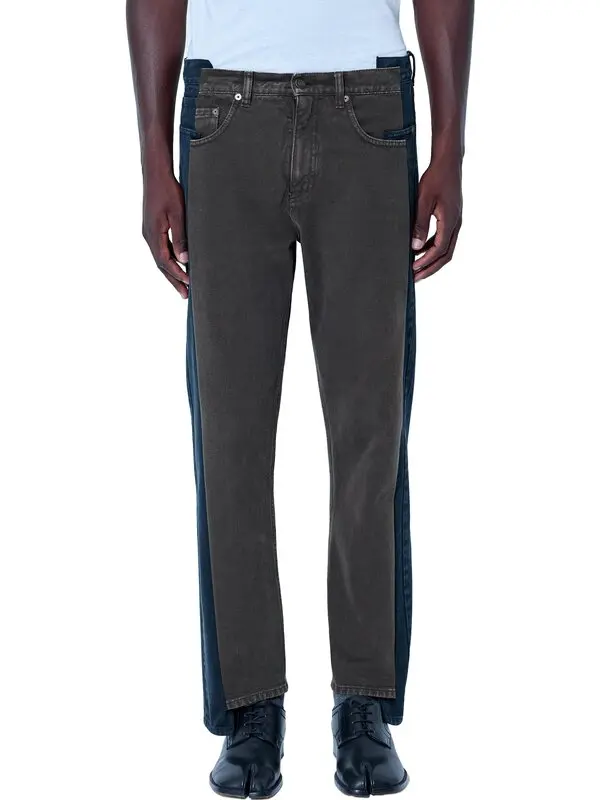 MAISON MARGIELA Spliced Denim Trousers - Brown