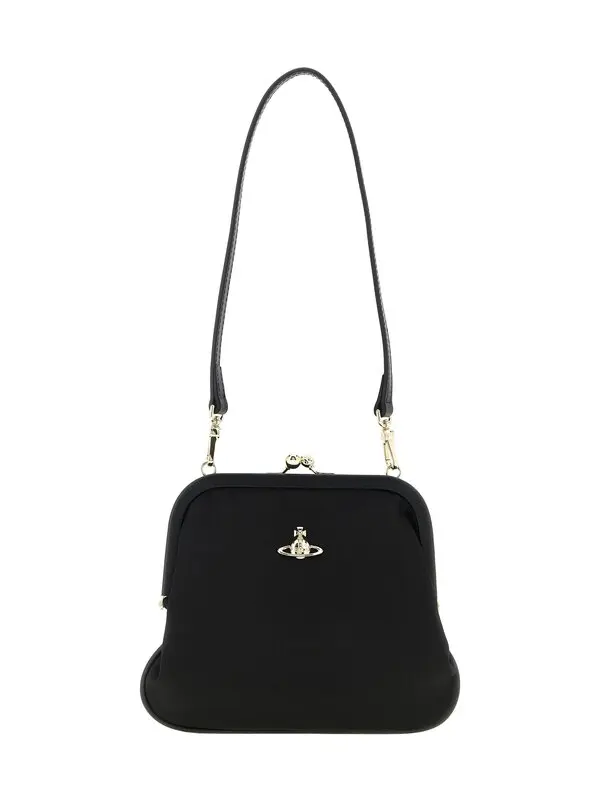VIVIENNE WESTWOOD Orb Bas Relief Clutch - Black