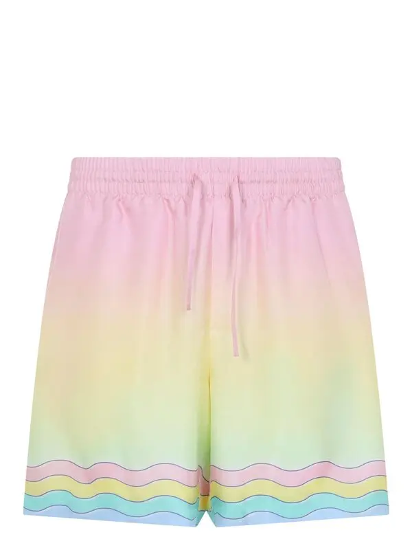 Casablanca For The Love Of Dance Silk Shorts - Multicolor