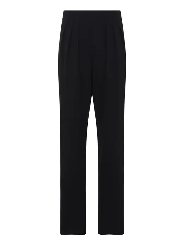 Giorgio Armani Silk Trousers - Black