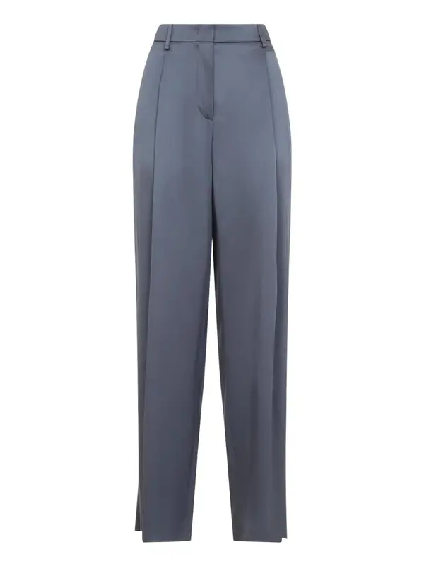 Giorgio Armani Silk Trousers - Gray