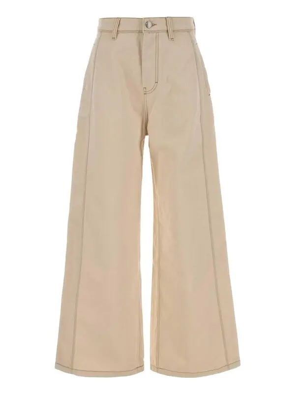 AMI Paris Wide-leg Jeans - Brown