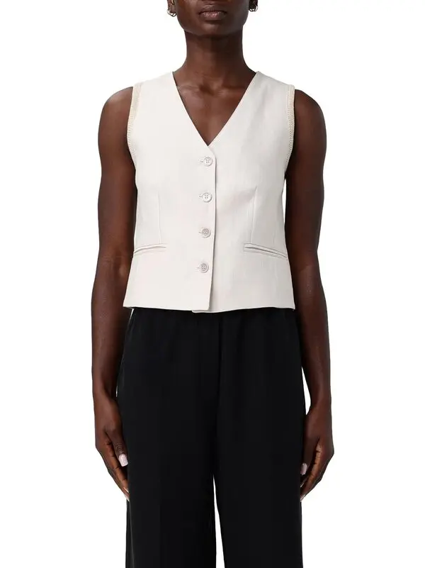 Max Mara Knitted Linen Vest - Cream