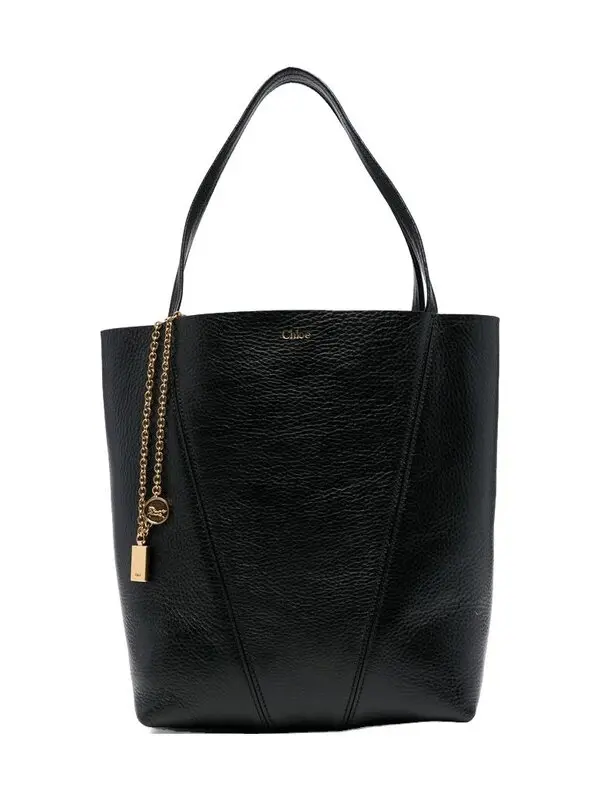Chloé Calf Leather Tote Bag - Black