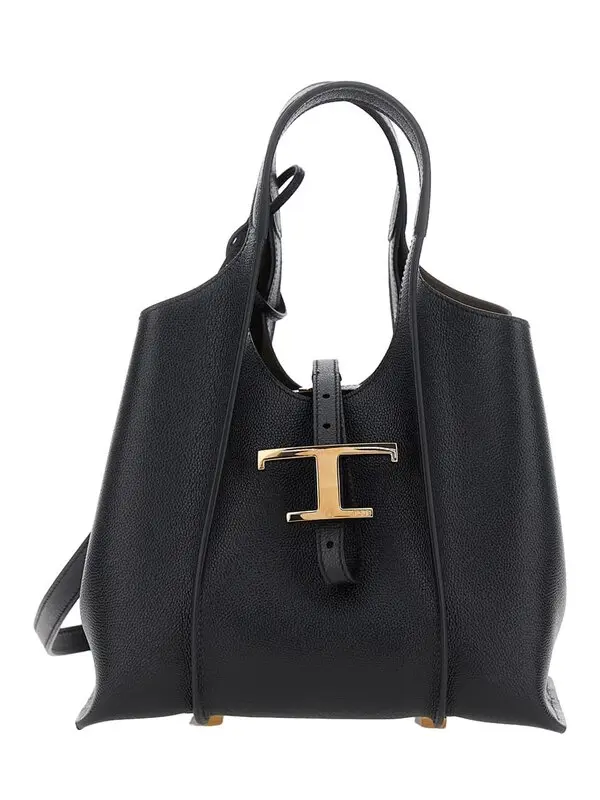 TOD'S Hammered Leather Tote Bag - Multicolor