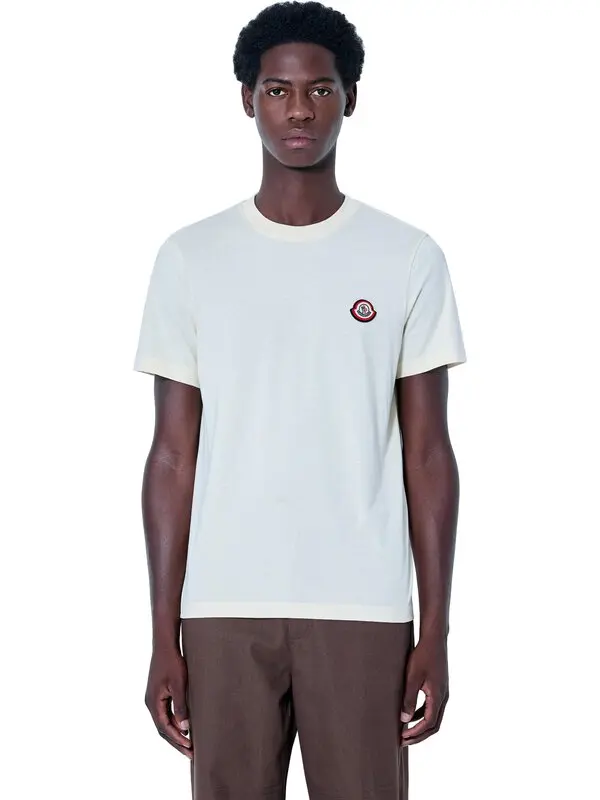 Moncler Crewneck Logo T-shirt - Multicolor
