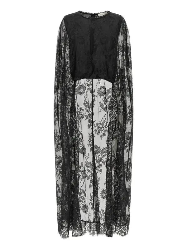 Zimmermann Valiant Lace Caped Top' Top - Black