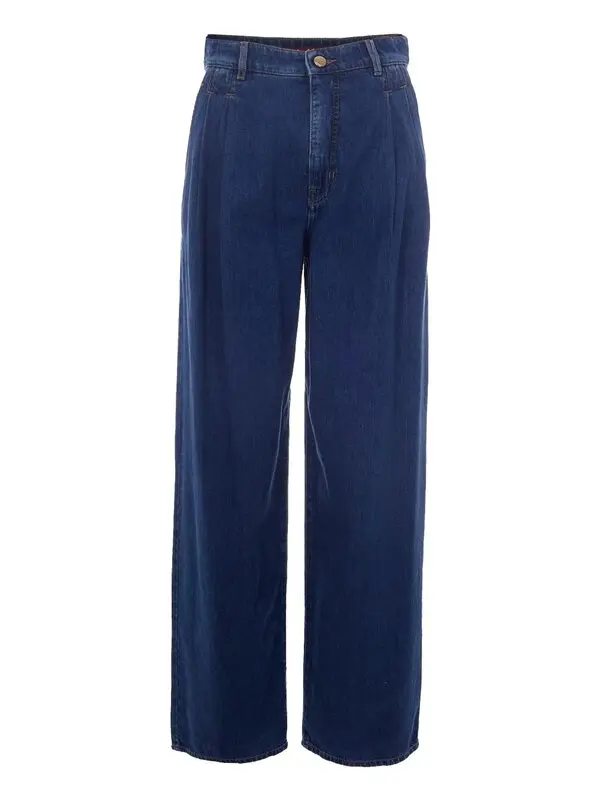 Max Mara Cotton Denim Jeans - Blue