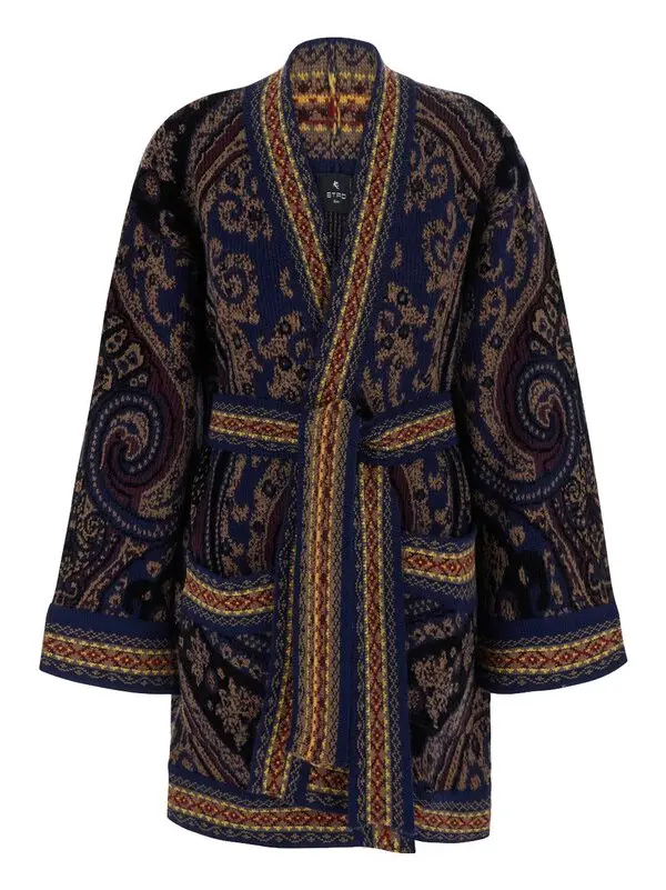 Etro Wool Blend Cardigan - Multicolor