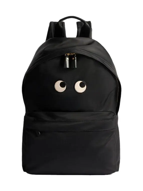 ANYA HINDMARCH Econyl® Shell Backpack With Eye Patch Detail - Black