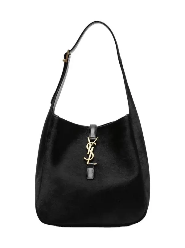 Saint Laurent Calf Leather Shoulder Bag - Black