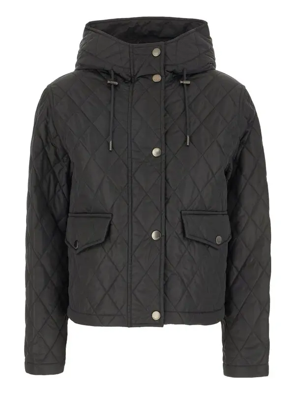 Burberry Quilted Hooded Jacket - Multicolor