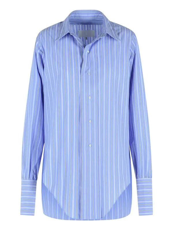 MAISON MARGIELA Cotton Striped Shirt - Blue