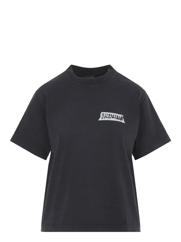 Balenciaga Medium Fit T-shirt - Black