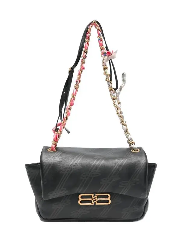 Balenciaga Calfskin Shoulder Bag - Black