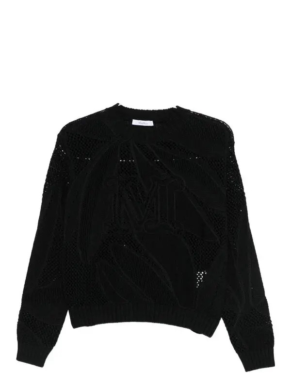 Max Mara Cotton Crewneck Sweater - Multicolor