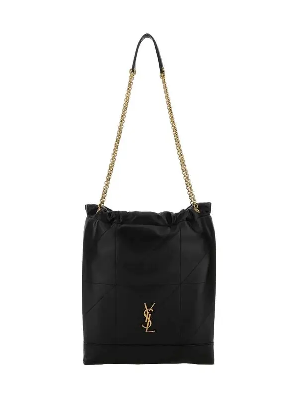 Saint Laurent Lambskin Shoulder Bag - Black