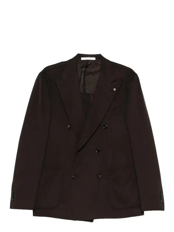 Tagliatore Double-breasted Suit Jacket - Brown